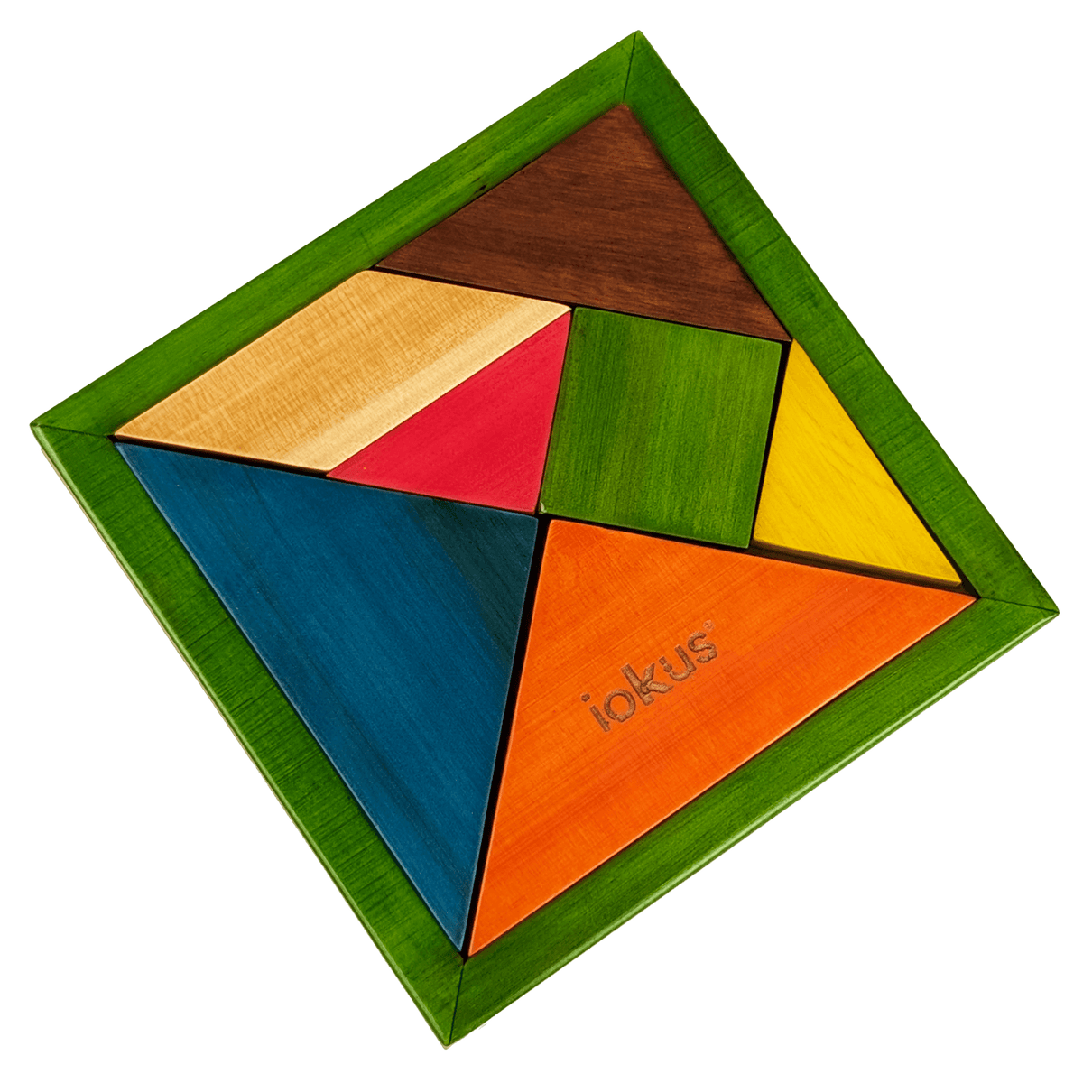 Tangram multicolor madera